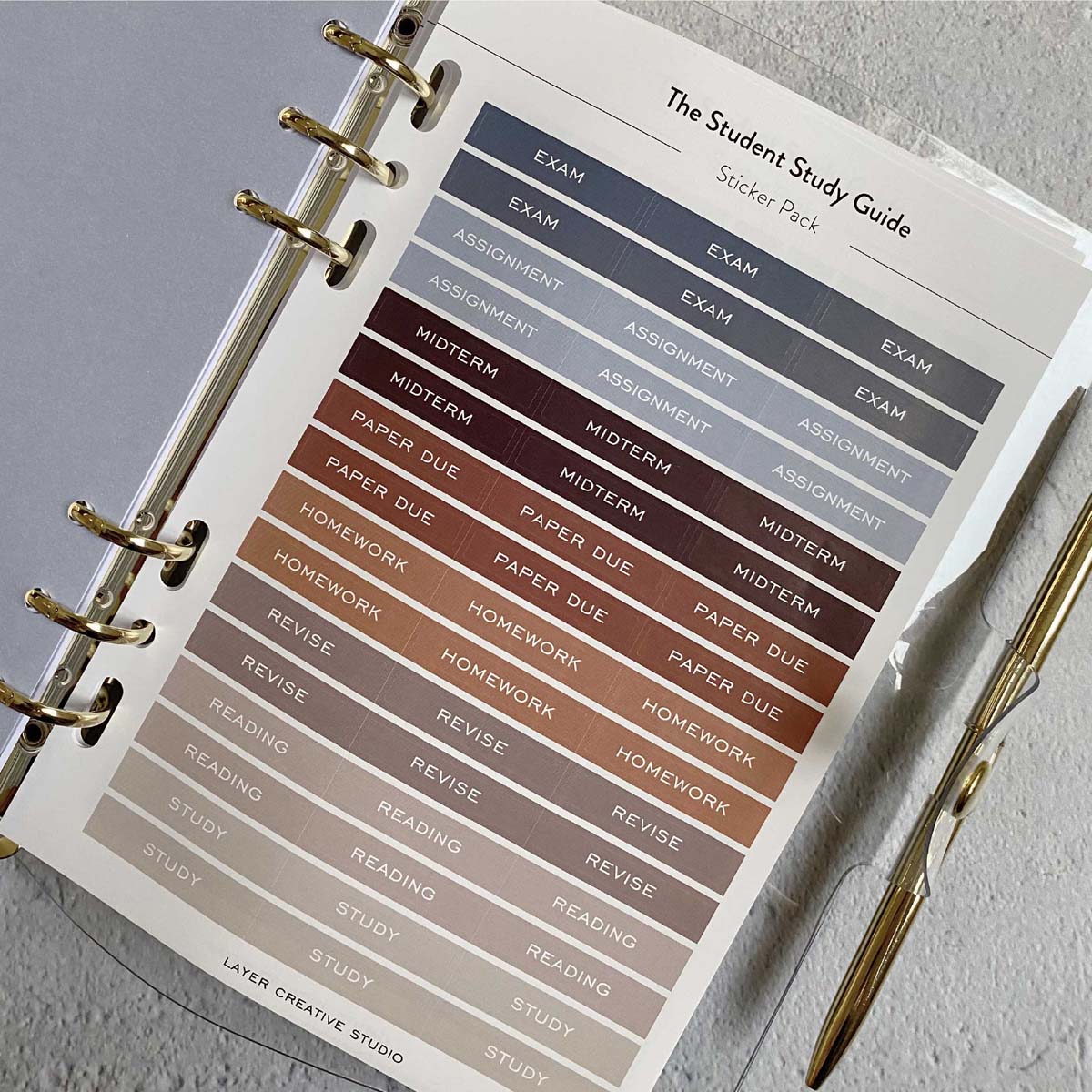 Student Sticker Pack – Layer Creative Studio